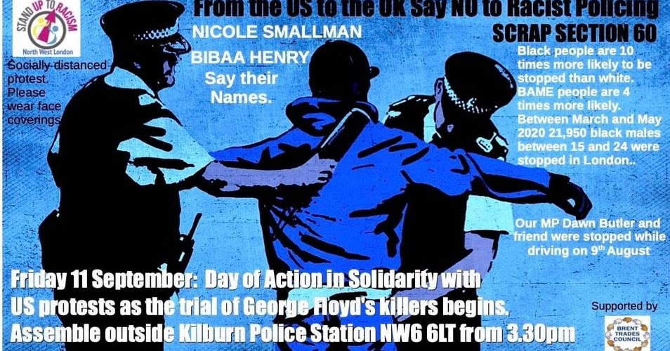WEMBLEY MATTERS: Scrap Section 60/George Floyd Solidarity Demonstration ...
