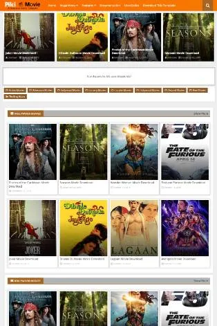 Piki Movie Free Blogger Templates Download 2024