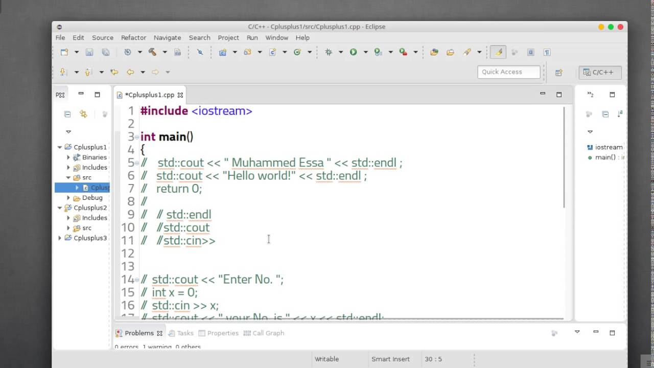 12 C Plus Plus Cout Cin Endl The Std Namespace كورسات بالعربي