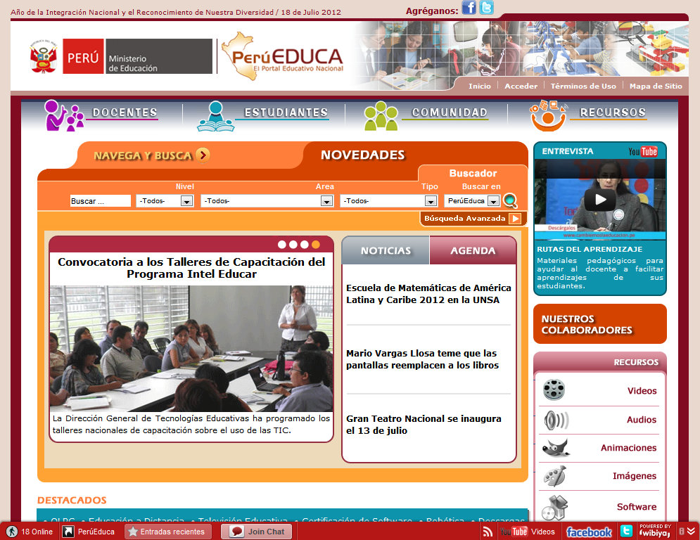 PeruEduca Plataforma educativa digital Minedu www.Minedu.gob.pe ...