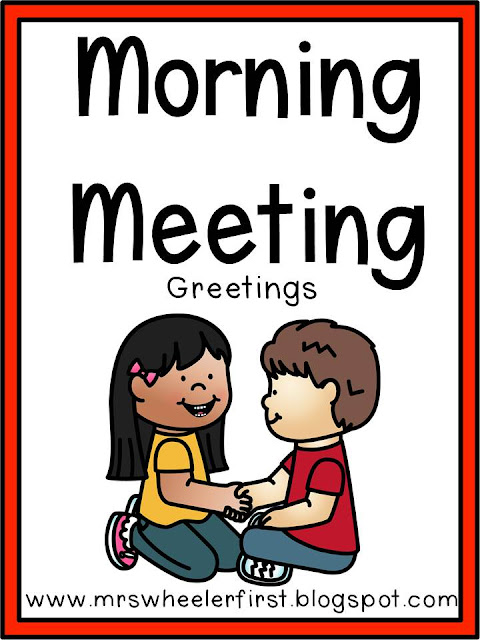 Mrs. Wheeler's First Grade Tidbits: Blog Series: Morning Meeting Sharing