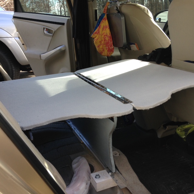 Brent's Travels: Installing The Prius Bed (Part 5 - Installing Bed ...