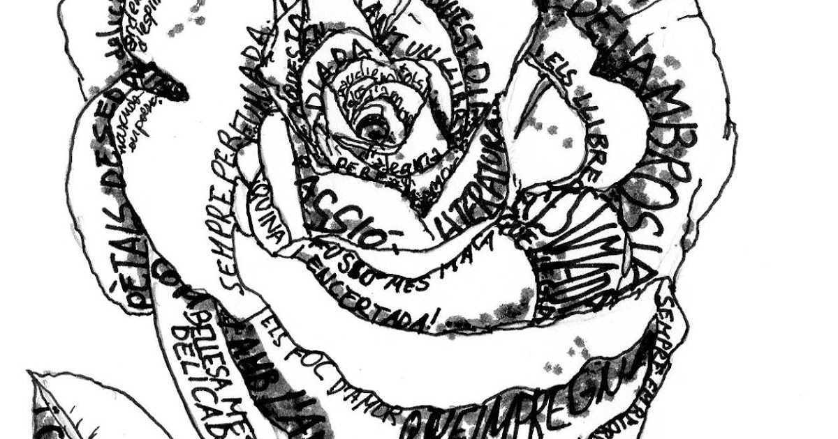 CALIGRAMAS: ROSA D'AMOR NASCUDA EN POESIA