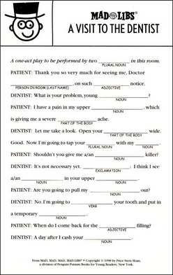 Connected in the Kitchen: Party Games: Pop Songs Mad Libs