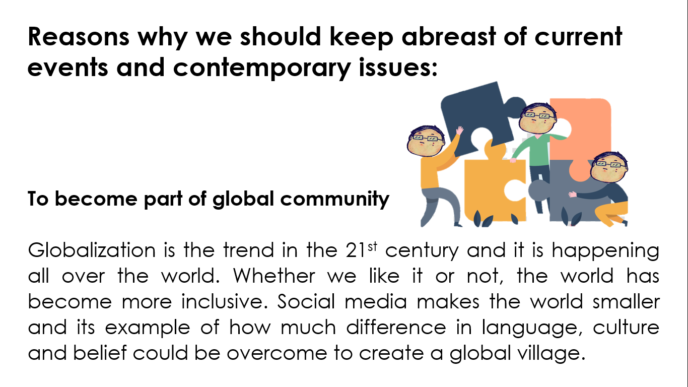 Contemporary Issues - The Importance of Contemporary Issue