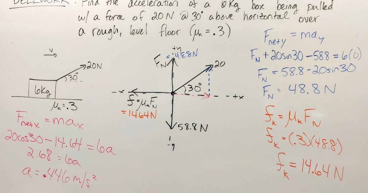 Volkening's Physics Classes: Friction Practice