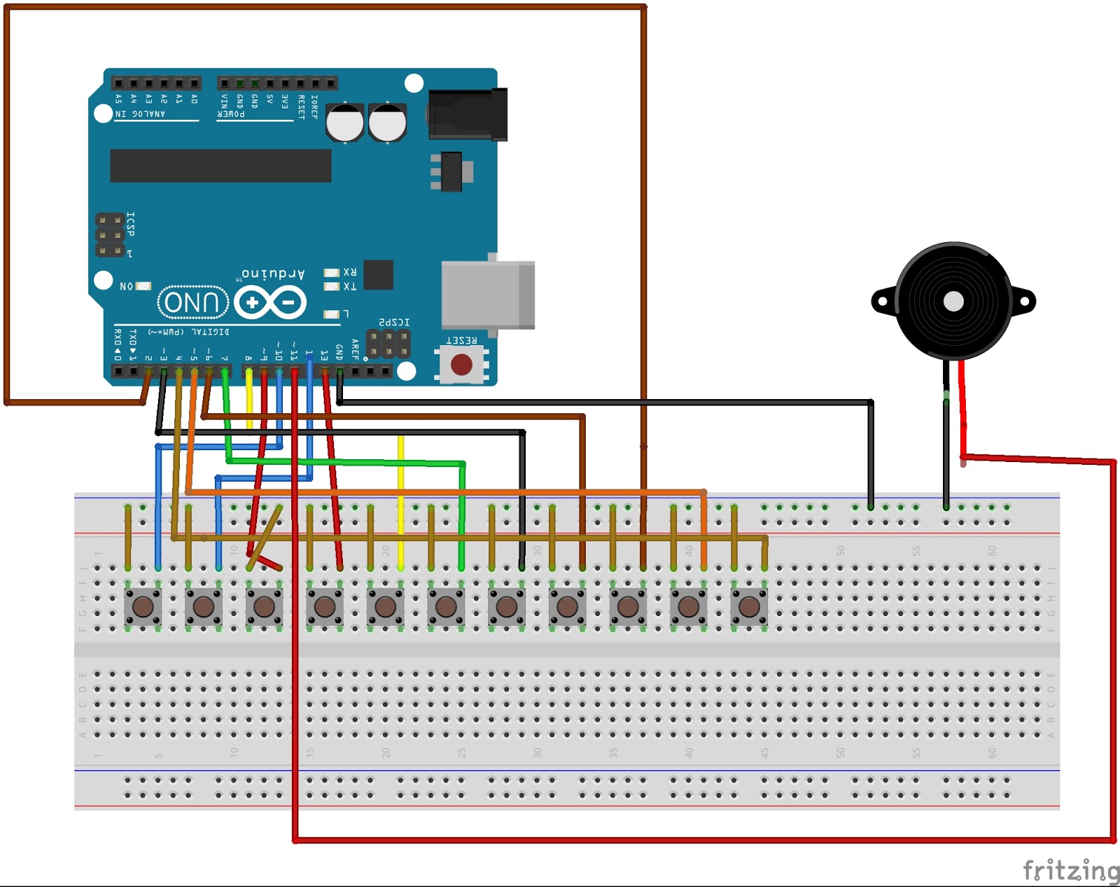 How To Make Arduino Piano Keyboard Black Keyhole