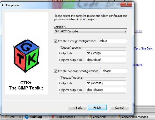 Code In Codeblocks Setup Gtk Project In Codeblocks Windows 7