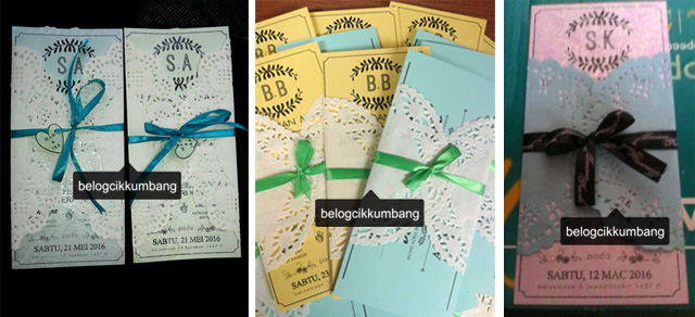 DIY Kad Kahwin Kertas Kraft Rustic Theme