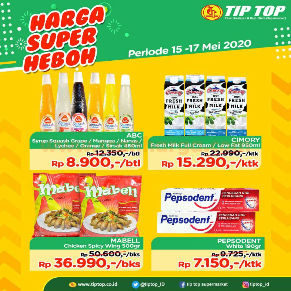 √ Promo TIP TOP Pasar Swalayan Weekend 21 - 25 Mei 2020