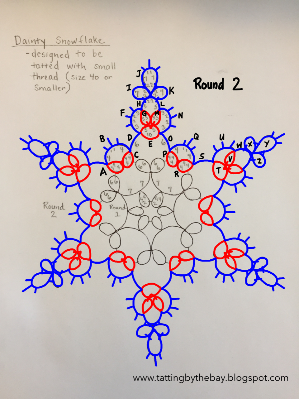 Tatting by the Bay: Dainty Snowflake