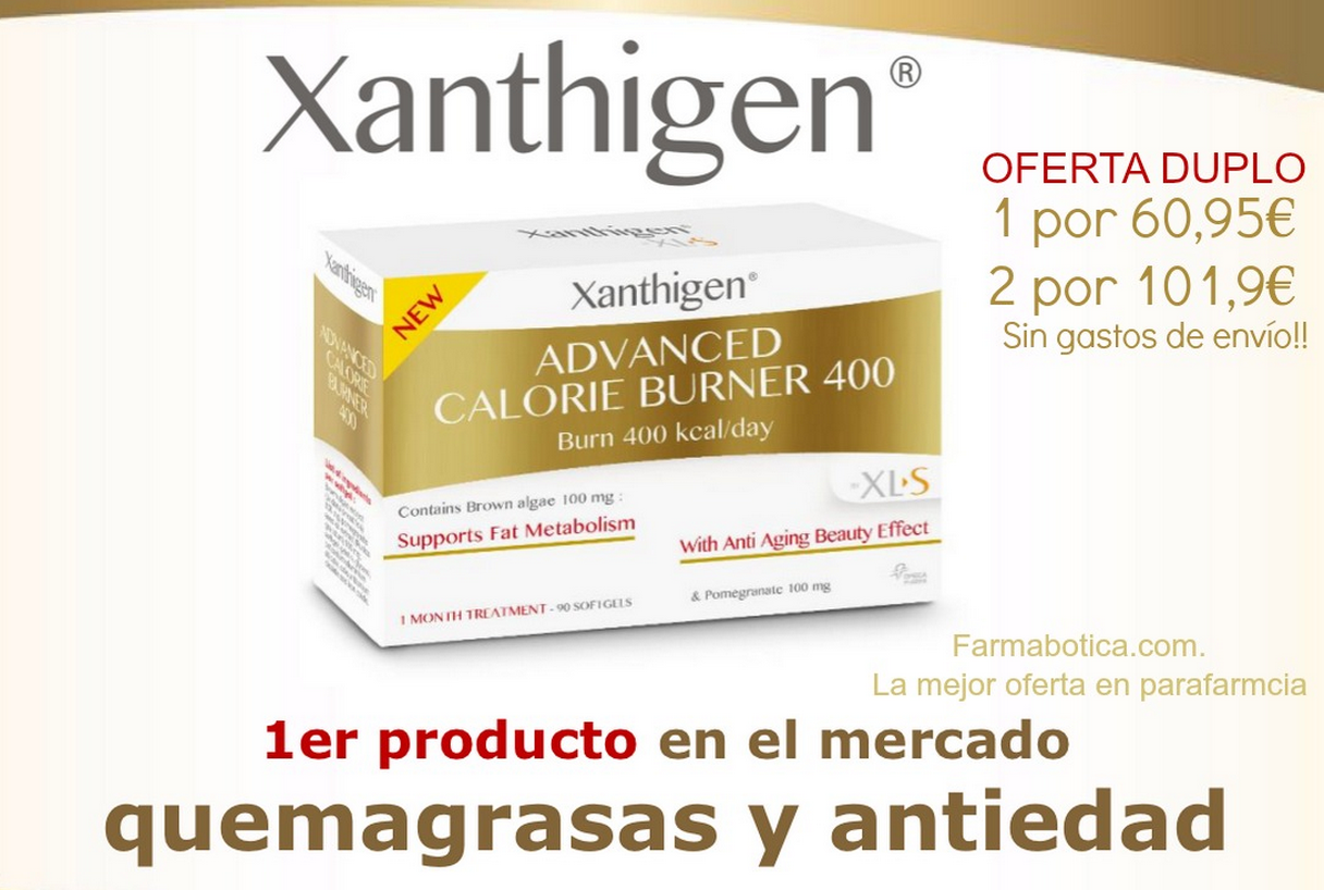 XANTHIGEN, La revolución de las dietas.El quema grasas de Isabel Sartorius.