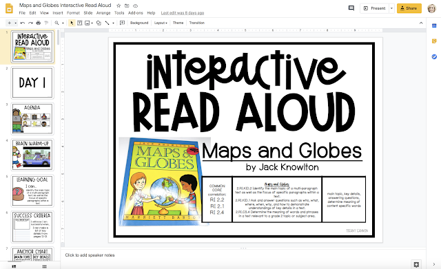 Maps and Globes Interactive Read Aloud | In-Person and Distance ...