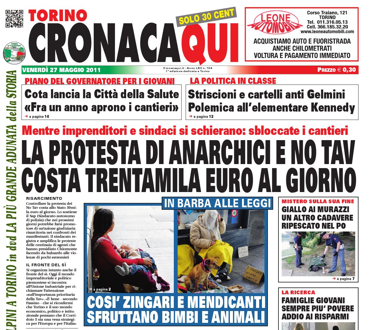 SAP TORINO: Quanto ci costano i soliti noti... SAP in prima pagina su ...