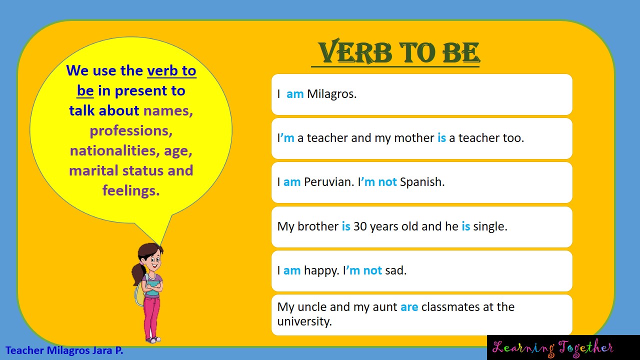 VERB TO BE