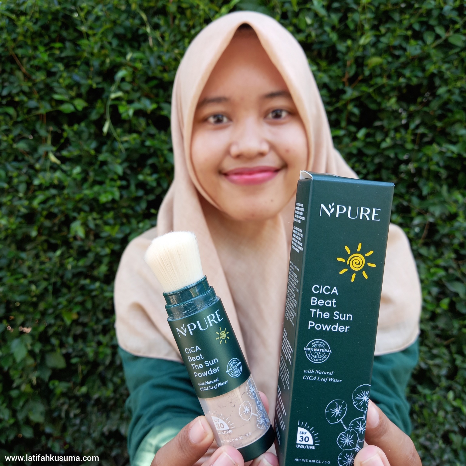N’PURE CICA Beat The Sun Powder, Sunscreen Powder Lokal Pertama