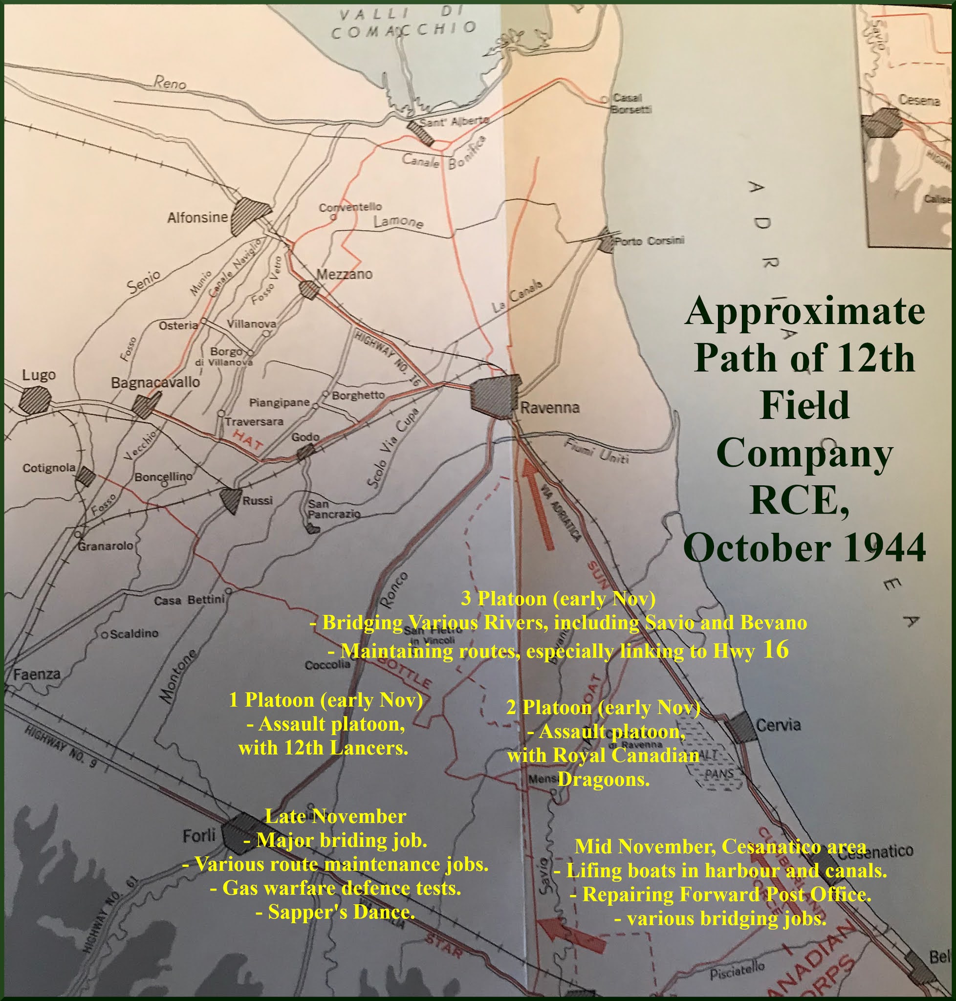 Dodecahedron Books: A Sapper’s War - 12 Fld Coy RCE History, Part 13 ...