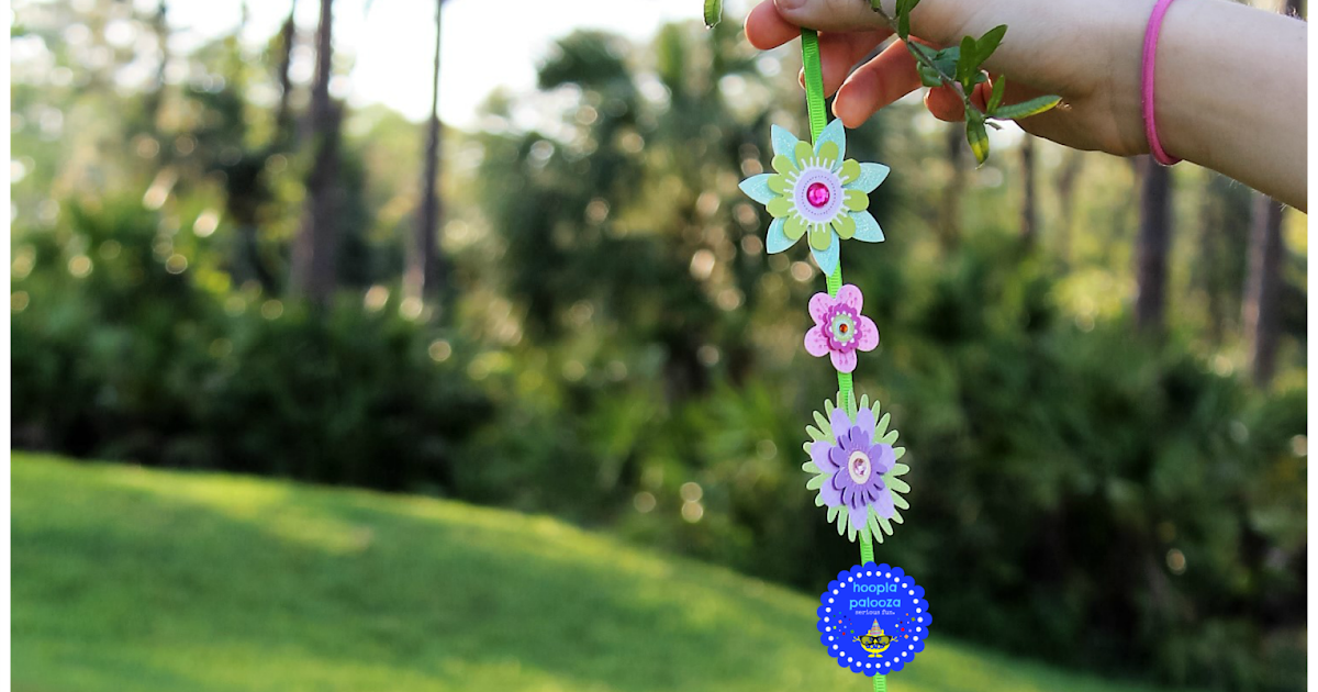 hoopla palooza: diy flower sticker garland