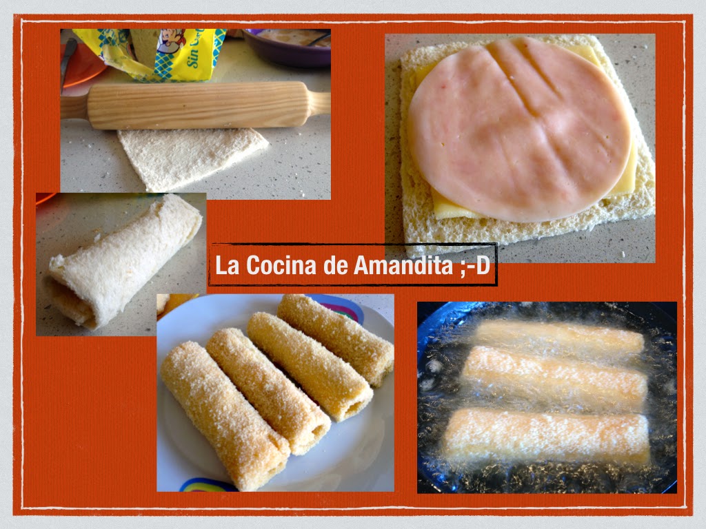 La Cocina de Amandita ;-D: Rollitos de pan rellenos