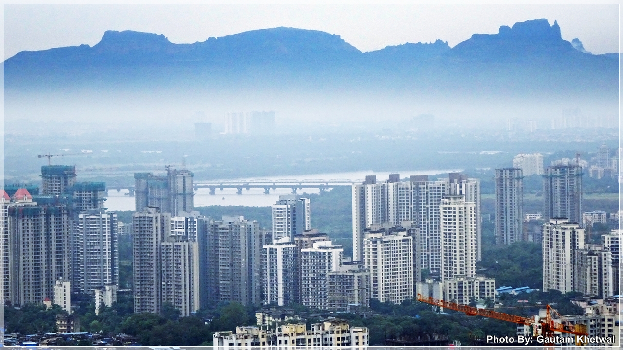 Thane - The Lake City: Aerial view of Thane City