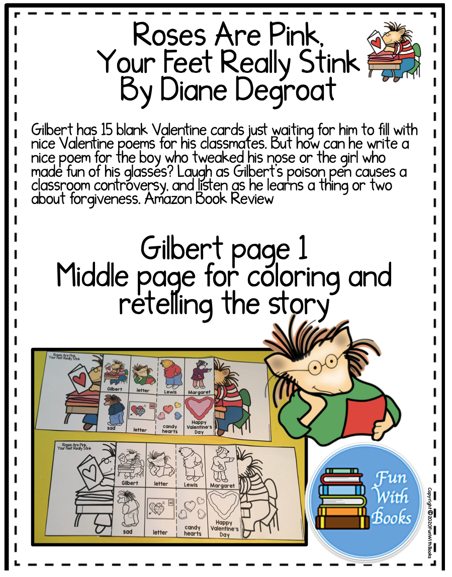 ROSES ARE PINK, YOUR FEET REALLY STINK BOOK CRAFT ~ Book Units by Lynn