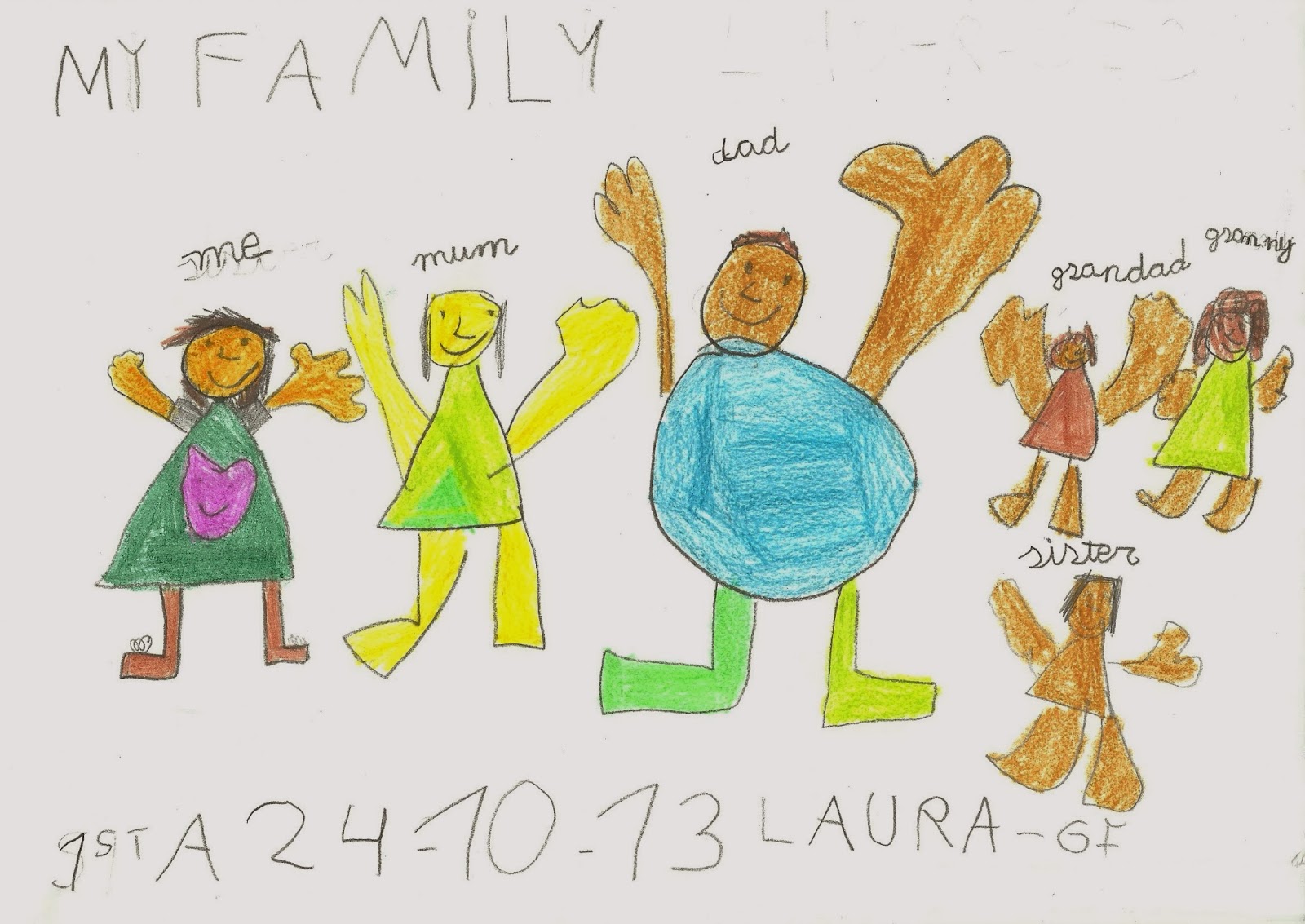 I love English: MY FAMILY 1st Primary