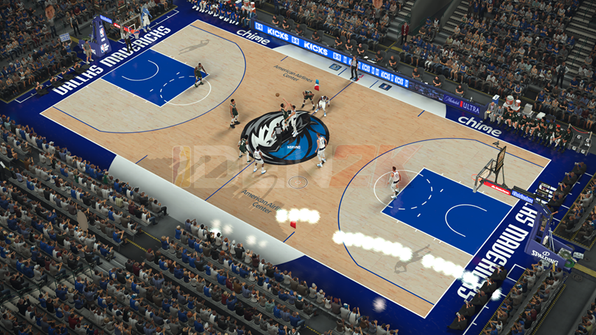 NBA 2K21 Dallas Mavericks Court
