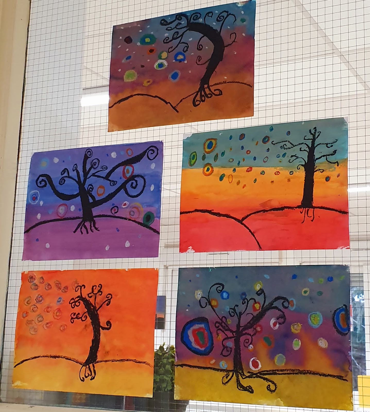 Ecole des Alagniers: Arbres d’automne à la manière de Natasha Wescoat ...