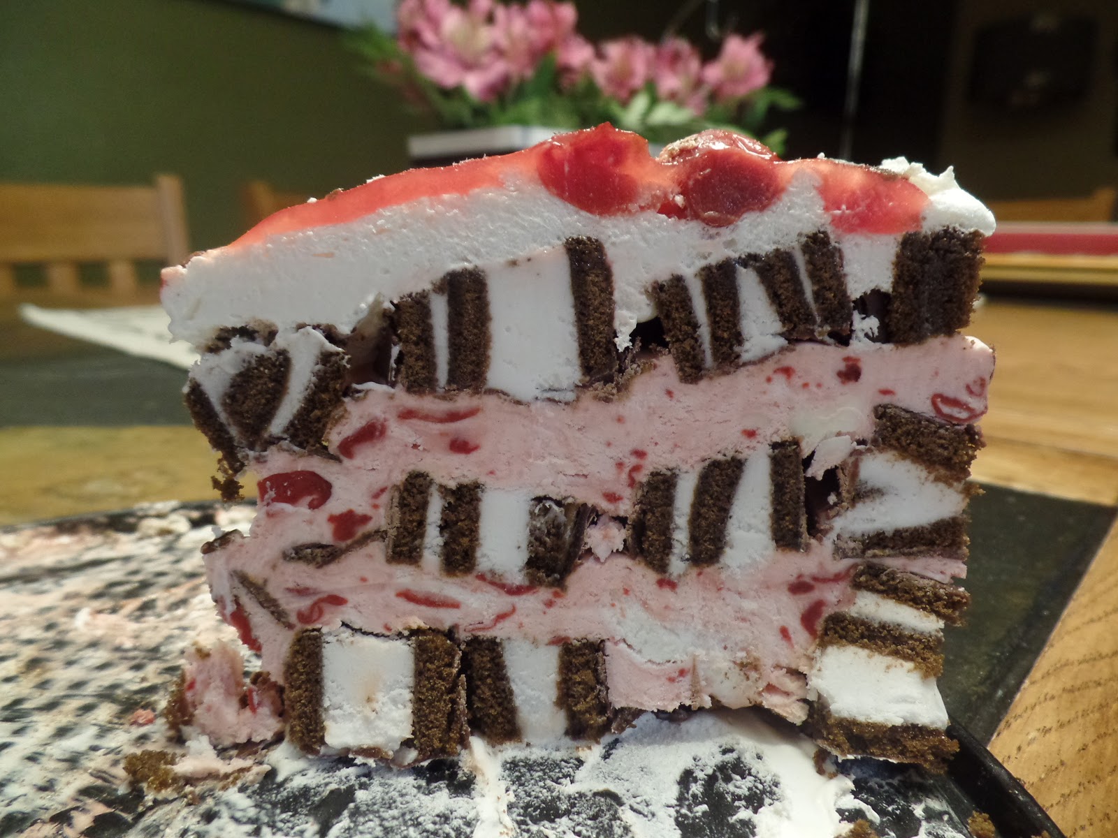 Cooking & Conversation: Happy Birthday to Doug- Swiss Roll Cherry ...
