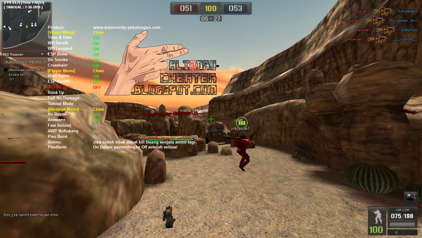 Cheat Point Blank 30 Juli 2015 - Update Simple No BRUTAL 98% Anti ...