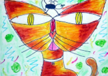 PAUL KLEE CAT AND BIRD