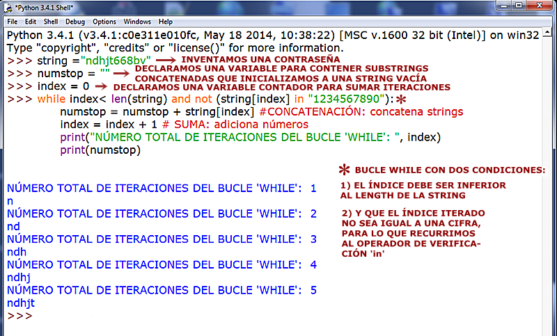 APRENDER A PROGRAMAR CON PYTHON: BUCLE WHILE