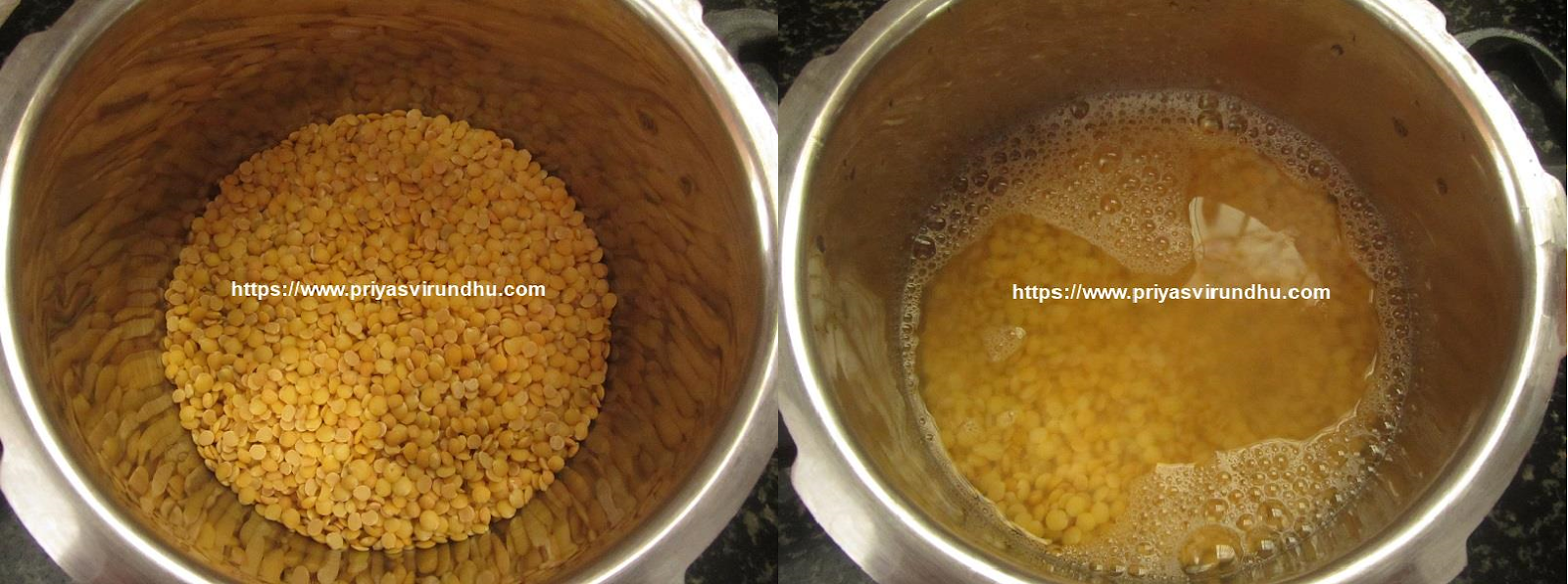 Priya's Virundhu: How to cook Thur Dal/ThoorDal/Thuvaram Paruppu ...