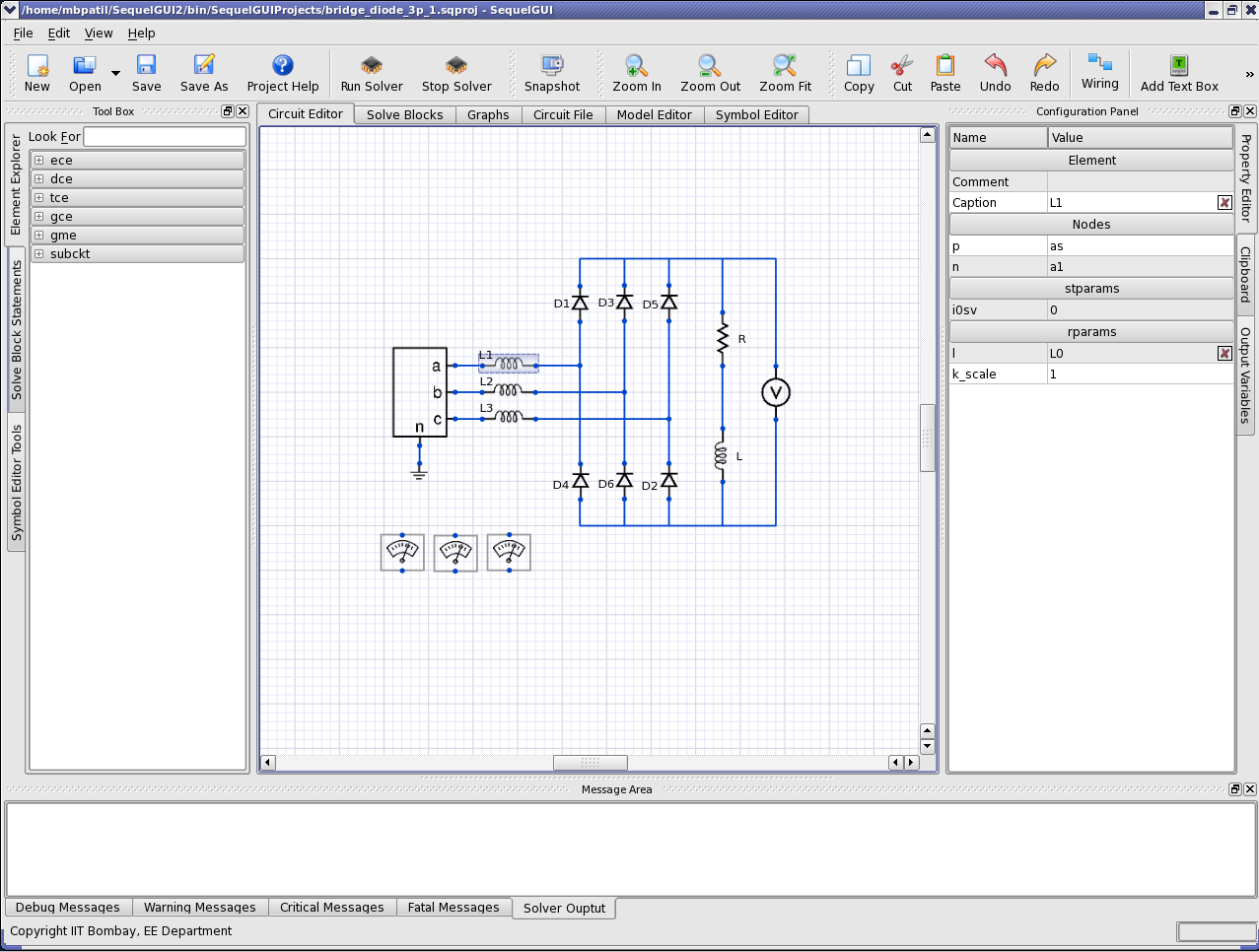 SATISH KASHYAP: SEQUEL (A Solver for circuit EQuations with User ...