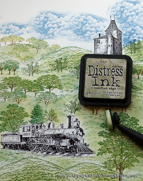 Layers of ink: Scenic Stamping Tutorial: Train Ride