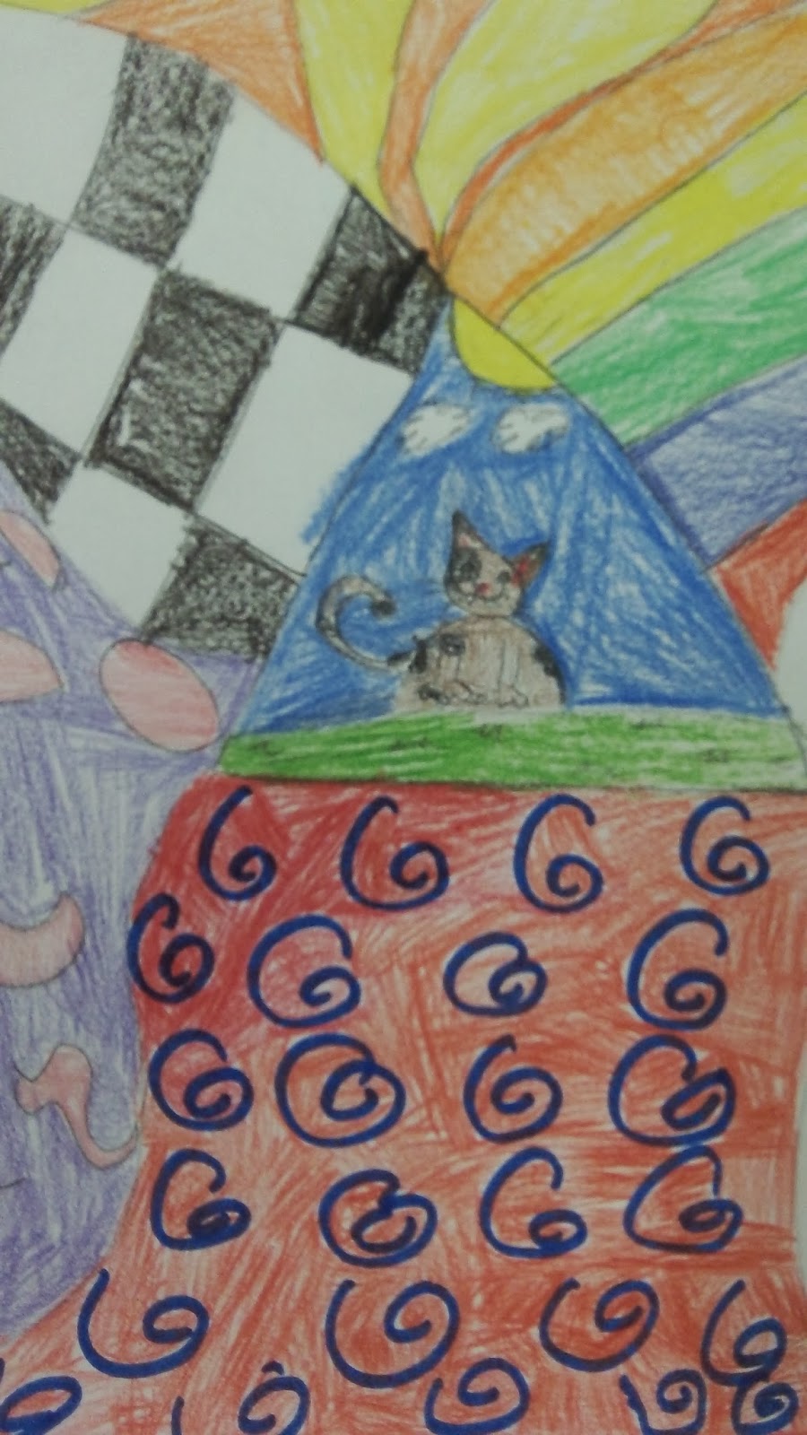 Cook-Wissahickon Art Department: Funky Line Design