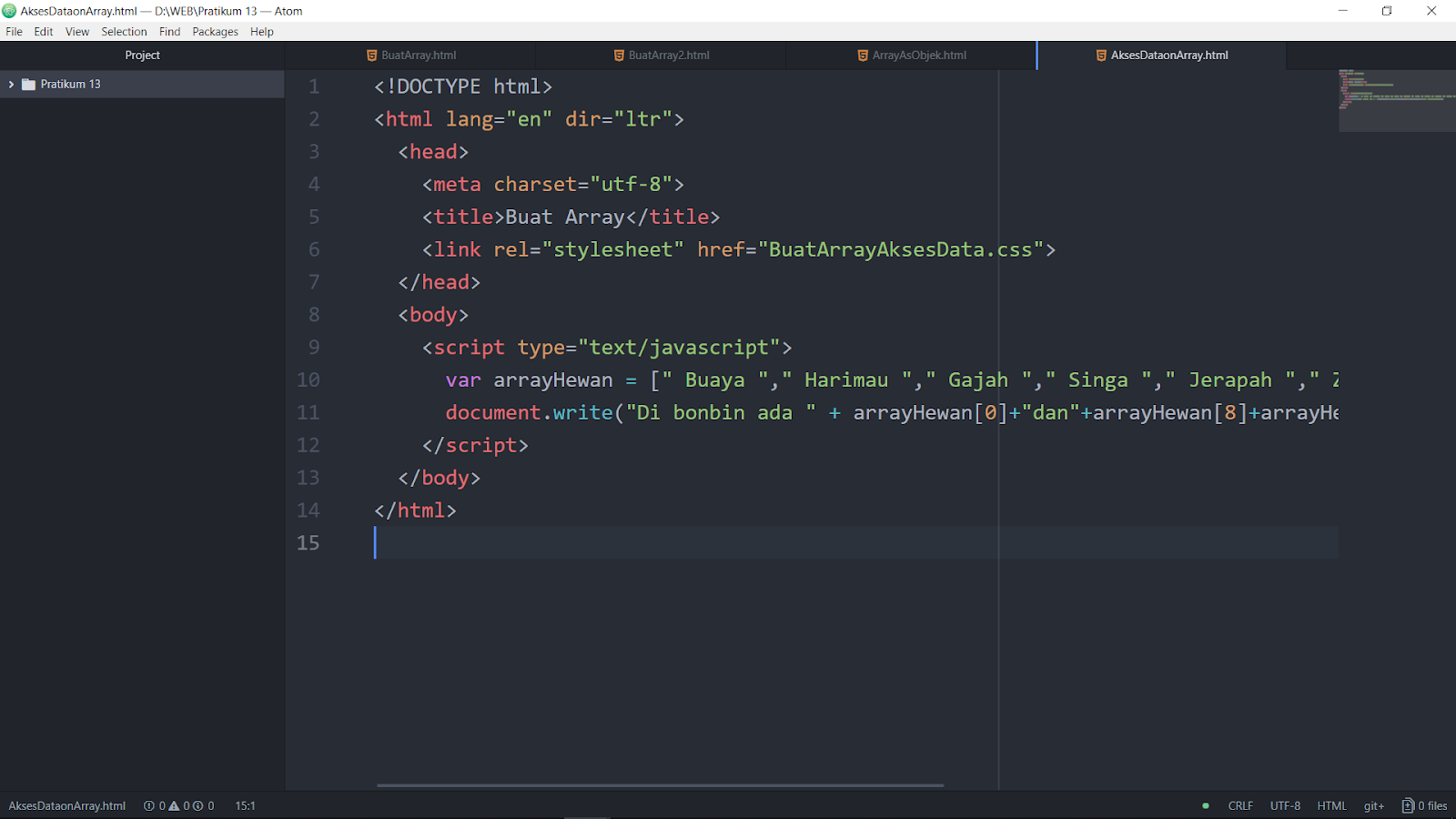 Arra pada JavaScript - Serba Serbi Programming