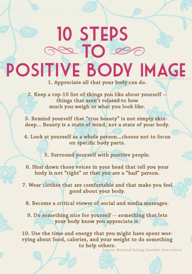 ShowMe Nan: 10 Steps To Positive Self Image