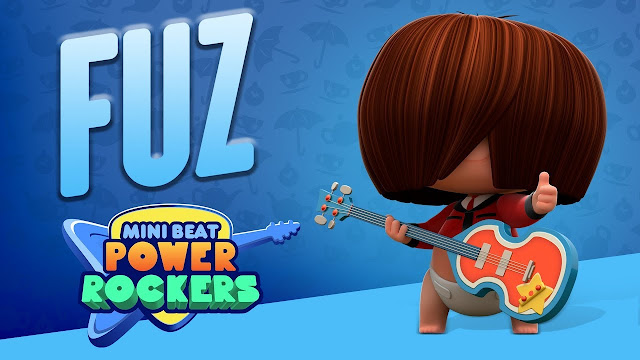 FUZ, el bajista | Personajes de Mini Beat Power Rockers - MamaFlor.com