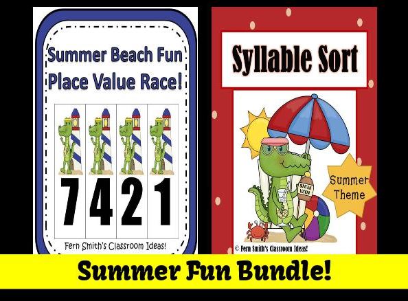 Place Value Race Math Center Game Activities - Fern Smith's Classroom ...