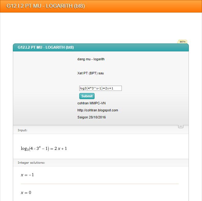 Toán - Cơ học ứng dụng: tháng 7 2016