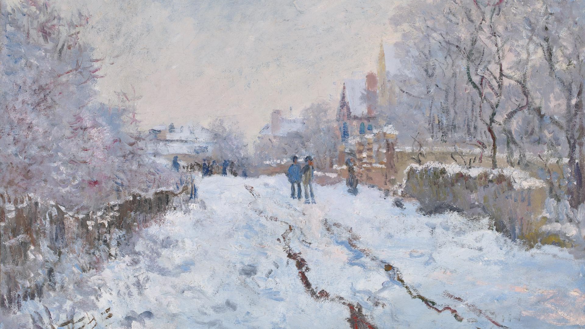 Claude Monet | Snow Scene at Argenteuil, 1875 | Tutt'Art@ Masters