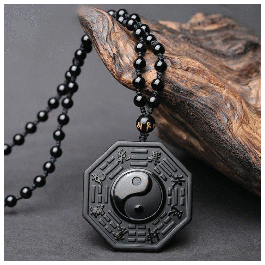 Chinese Obsidian pendants