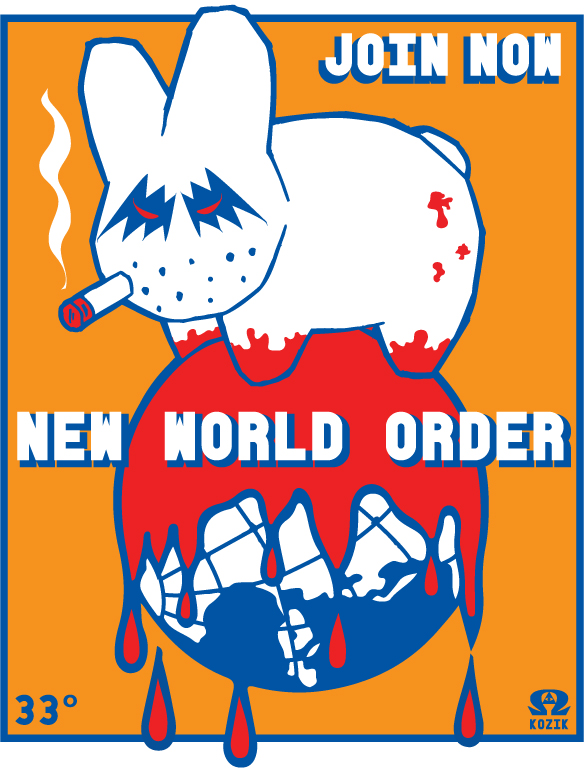 INSIDE THE ROCK POSTER FRAME BLOG: New World Order Frank Kozik Print ...