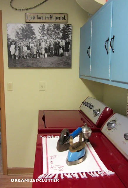 A Very Vintage Laundry Room Reveal - Organized Clutter
