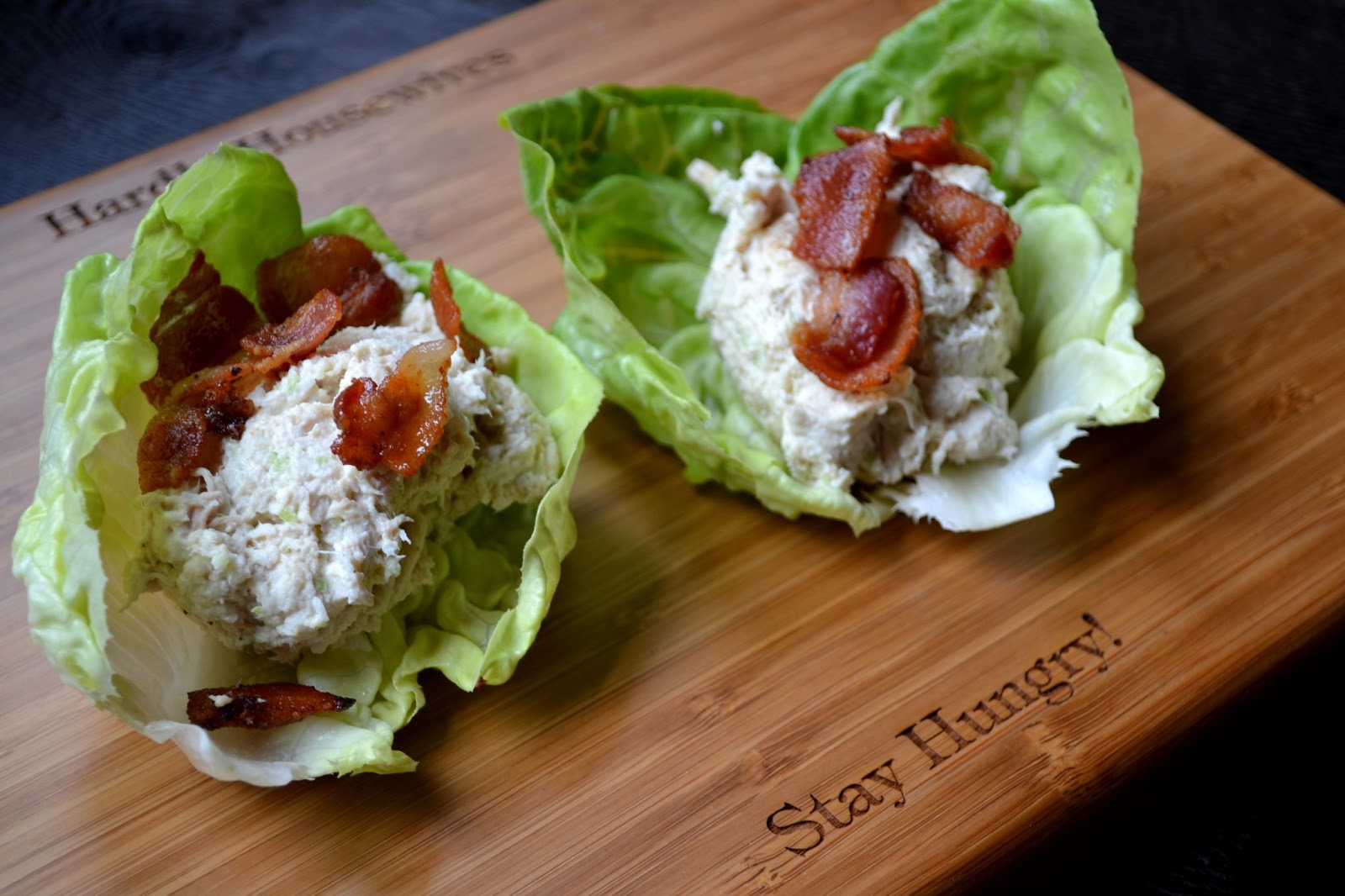 Hardly Housewives: Chicken Salad and Bacon Lettuce Wraps