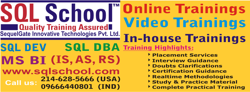 SQL SERVER TRAINING WITH PROJECT: Complete Practical Online Training on ...