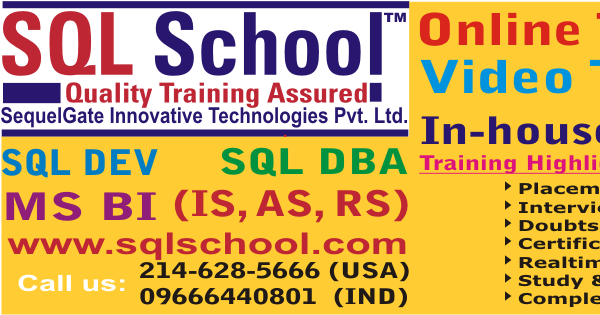 Sql Server Training With Project Complete Practical Online Training On Sql Business