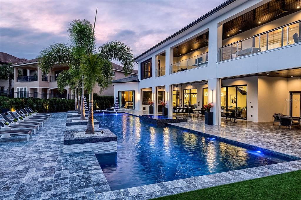 10,000 Square Foot Contemporary Golf Course Mansion In Reunion, FL ...