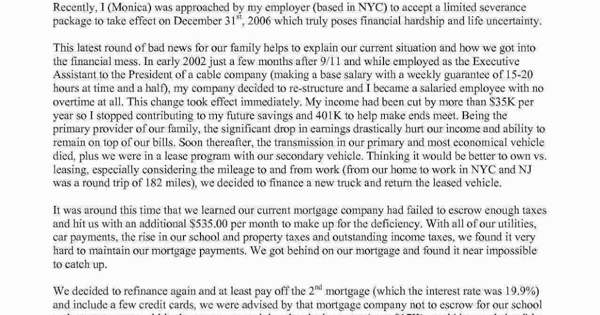 401K Hardship Letter Template ~ Resume Letter